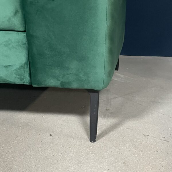 Groene Chesterfield bank - velours - vintage stijl - Jools Interieur